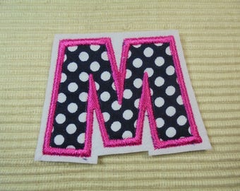 Letter m applique | Etsy