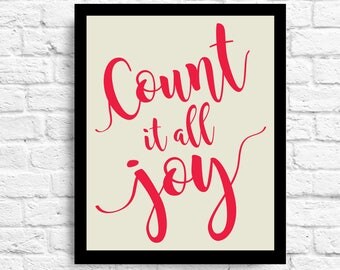 Count it all joy | Etsy