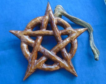 Carved pentagram | Etsy