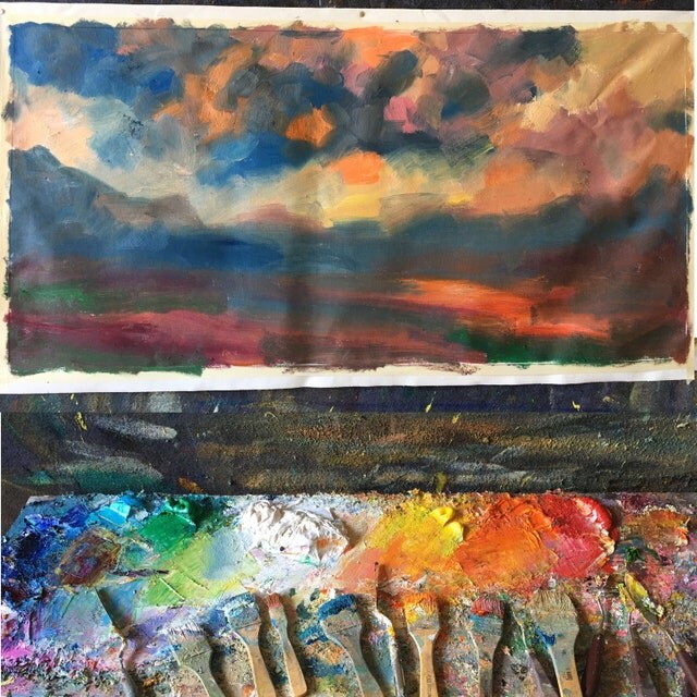 Oil Painting Abstract Painting Landscape Modern by GeorgeMillerArt