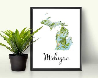 Michigan decor | Etsy