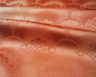 Coral silk fabric | Etsy