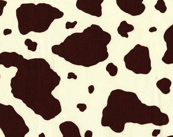 Cow print fabric | Etsy