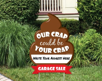 Garage sale signs | Etsy