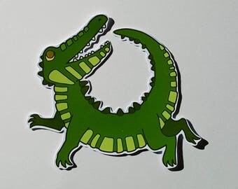 Crocodile stickers | Etsy