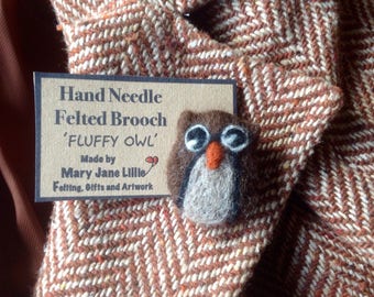 Needle felted owl | Etsy