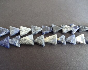 Blue triangle stone | Etsy