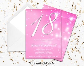 18th birthday invite | Etsy