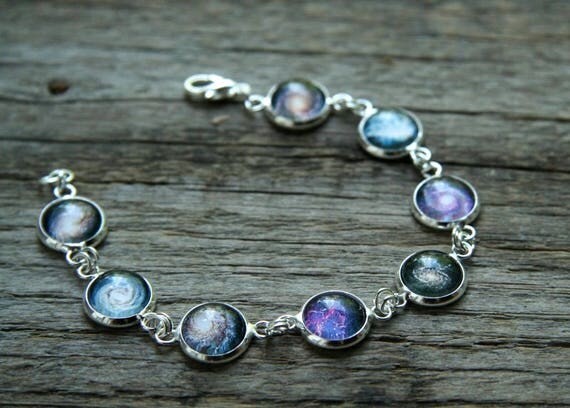 Galaxy bracelet galaxy jewelry nebula bracelet stars
