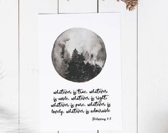 Whatever is pure | Etsy