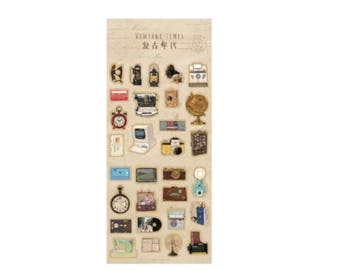 Gold foil stickers | Etsy