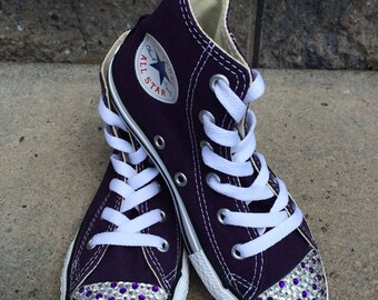 Bedazzled converse | Etsy