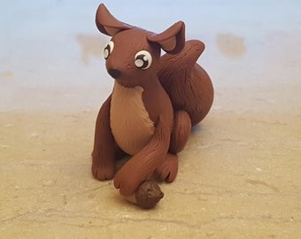 Clay squirrel | Etsy