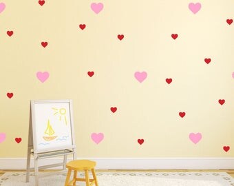 Heart wall decal | Etsy