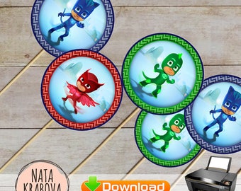 Pj masks centerpiece | Etsy