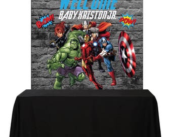 Superhero backdrop | Etsy