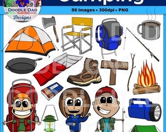 Fishing clip art | Etsy