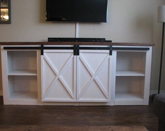 Barn door console | Etsy