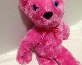Pink teddy bear | Etsy