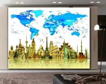 World map stencil | Etsy