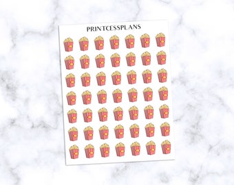 Popcorn stickers | Etsy