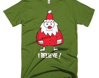 Santa claus tshirt | Etsy