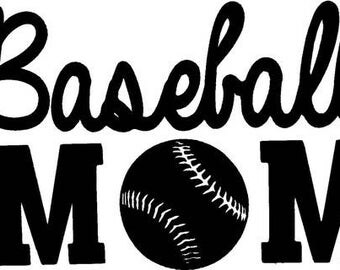 Baseball mom decal | Etsy