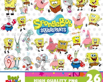 Spongebob clipart | Etsy