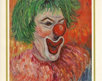 Clown painting | Etsy