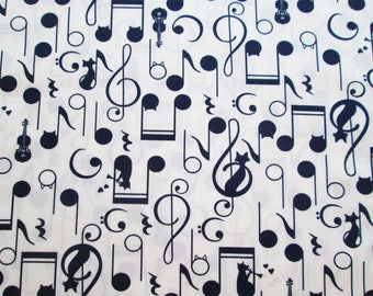 Music fabric | Etsy