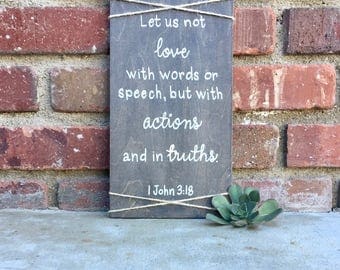 1 john 3 18 | Etsy