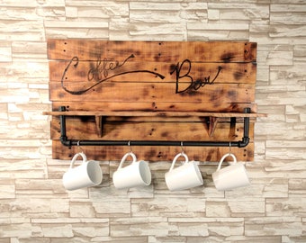 Rustic coffee bar | Etsy
