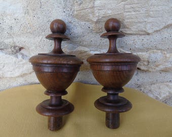 Wood finials | Etsy