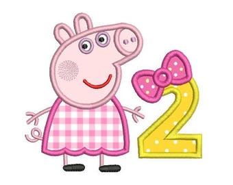 Peppa pig numero | Etsy