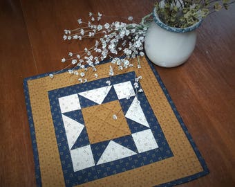 Quilted table topper | Etsy