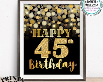 45th birthday card | Etsy