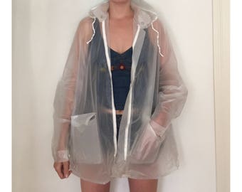 Plastic raincoat | Etsy