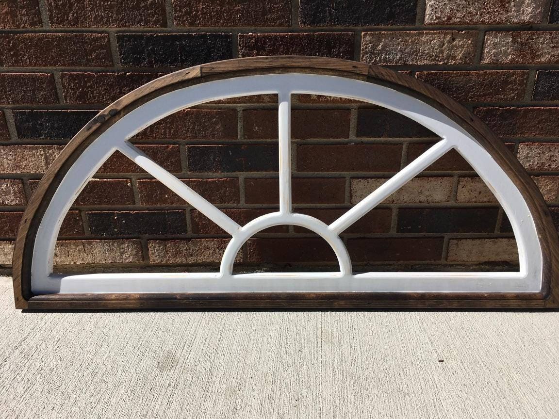 Sunburst Window Frame Semi-Circle