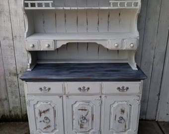 Shabby chic hutch | Etsy