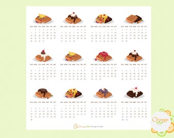 Mini calendar | Etsy