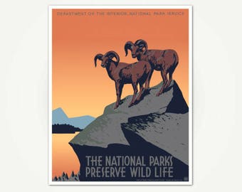 National park poster | Etsy