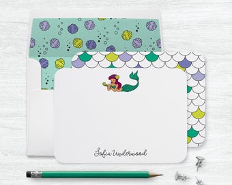 Mermaid stationery | Etsy