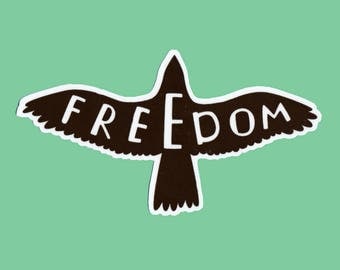 Freedom stickers | Etsy