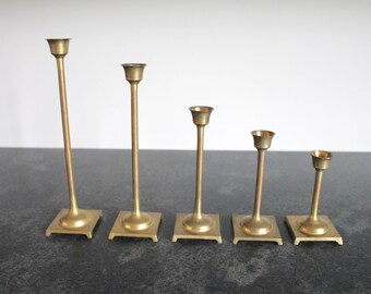 Brass candlesticks | Etsy