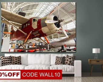 Aircraft Canvas Wall Art Fighter Jet canvas Airplane Wall Art
