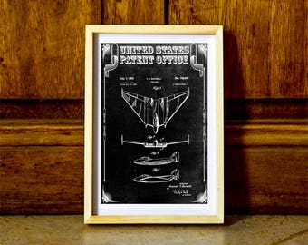 Lockheed XP-58 Airplane Patent Vintage Airplane Airplane