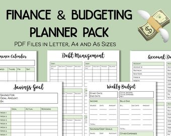 Budget journal | Etsy