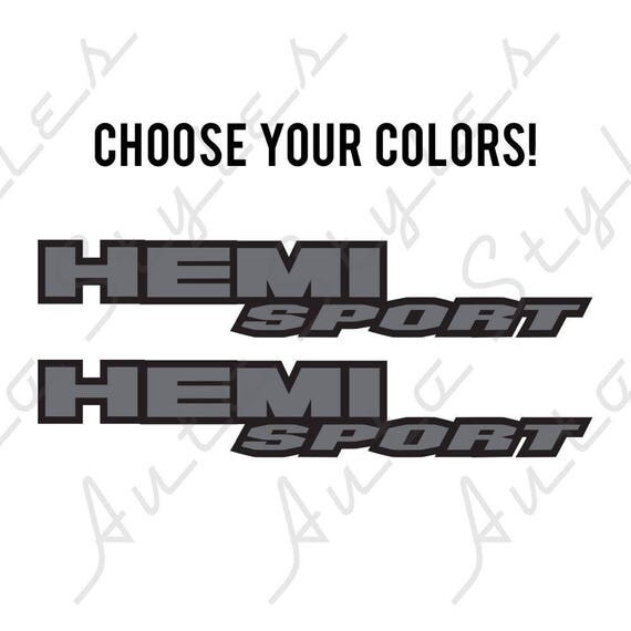 Dodge HEMI SPORT Set Kit 4x4 RAM Racing Decal Vinyl Sticker