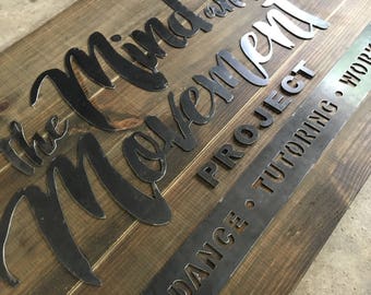 Wood business sign | Etsy