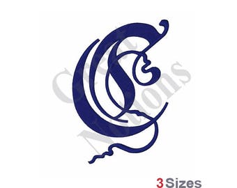 Letter c embroidery | Etsy